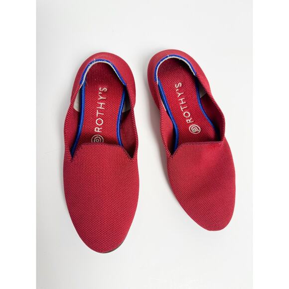 Rothy's | Shoes | Rothys Round Toe Dark Red Flat Loafers Ballet Shoes ...